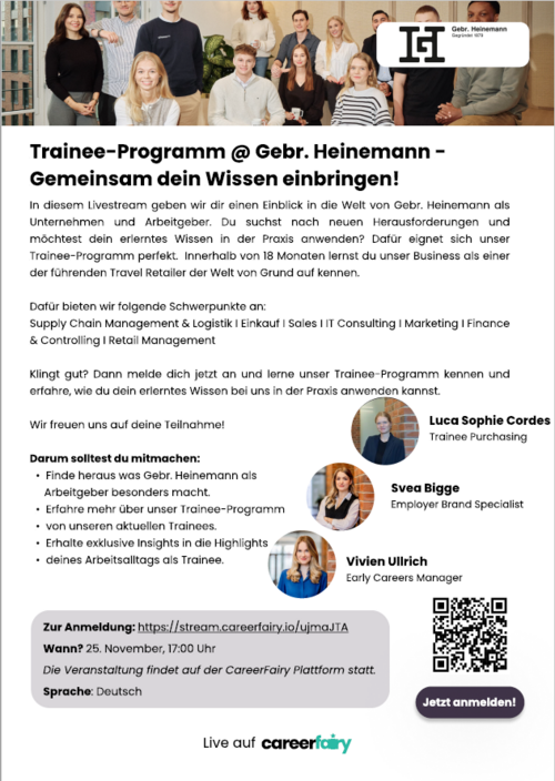 Trainee-Programm @ Gebr. Heinemann - Institut für ...
